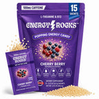 Popping caffeine candy for energy
