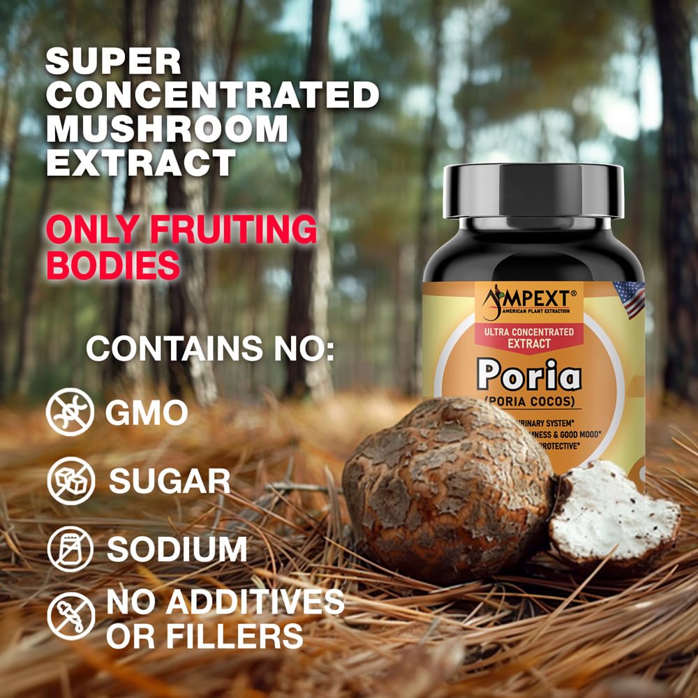 Poria Cocos mushrooms for daily health
