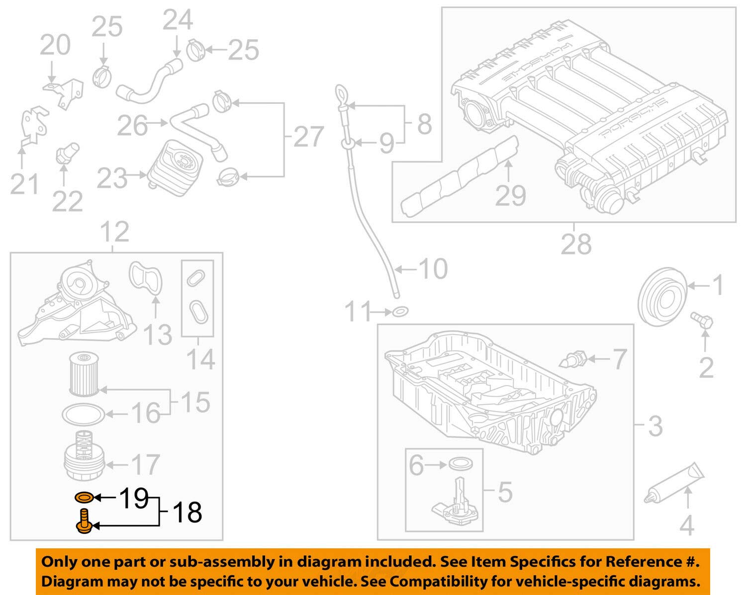 Porsche Cayenne OEM engine components