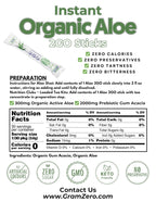 Portable Aloe Vera hydration sticks