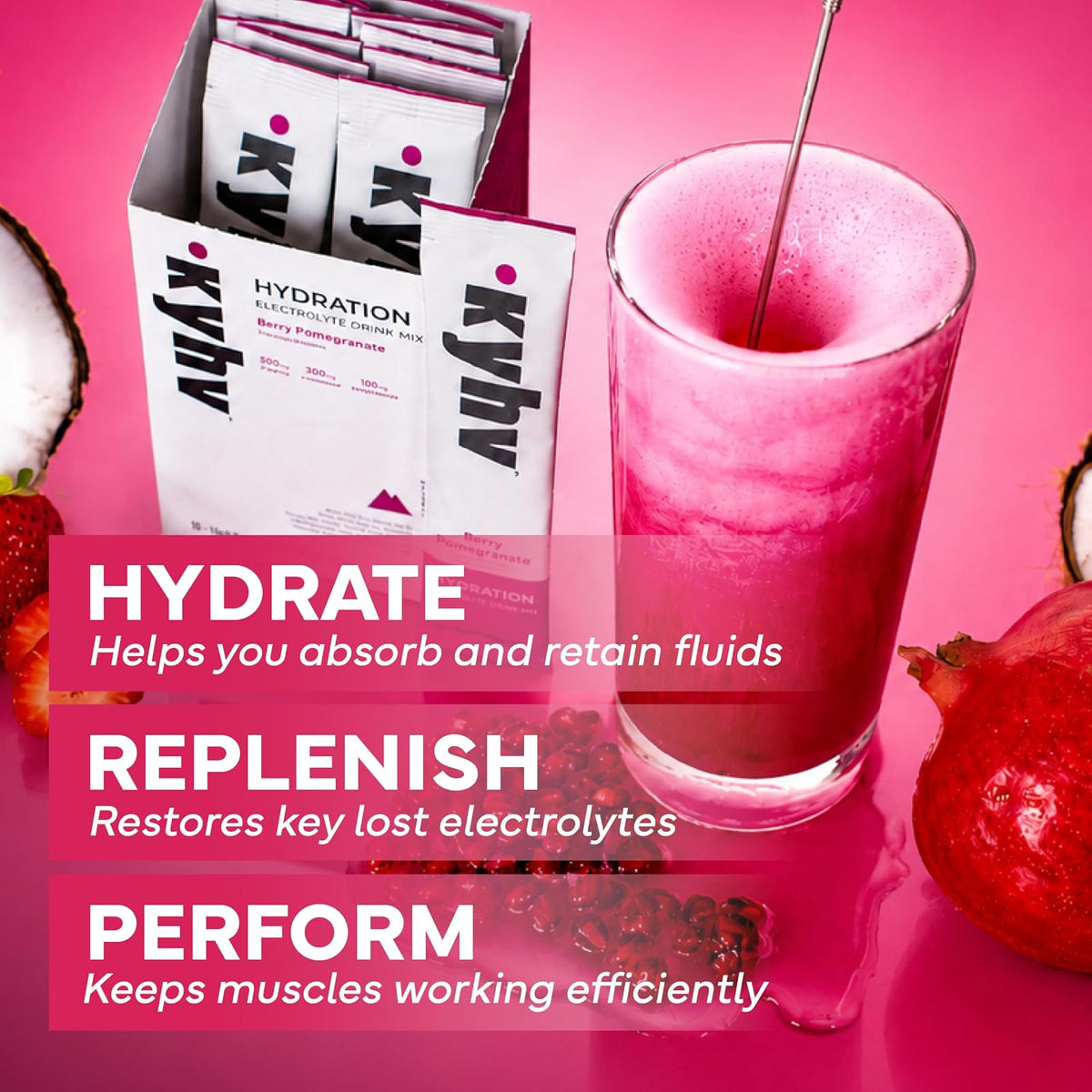 Portable electrolyte mix for on-the-go