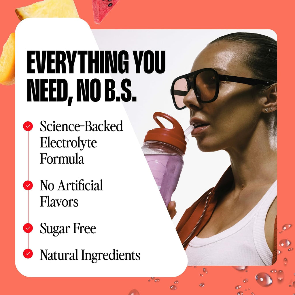 portable electrolyte packets for athletes