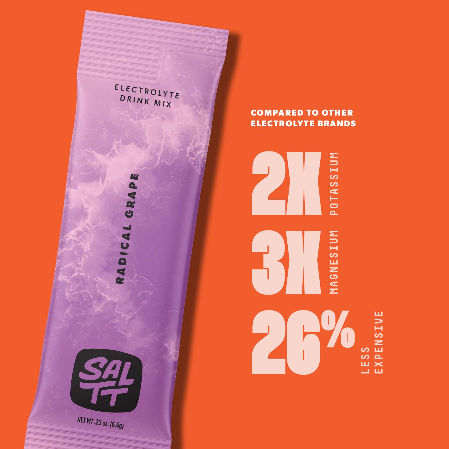 Portable electrolyte packets for travel