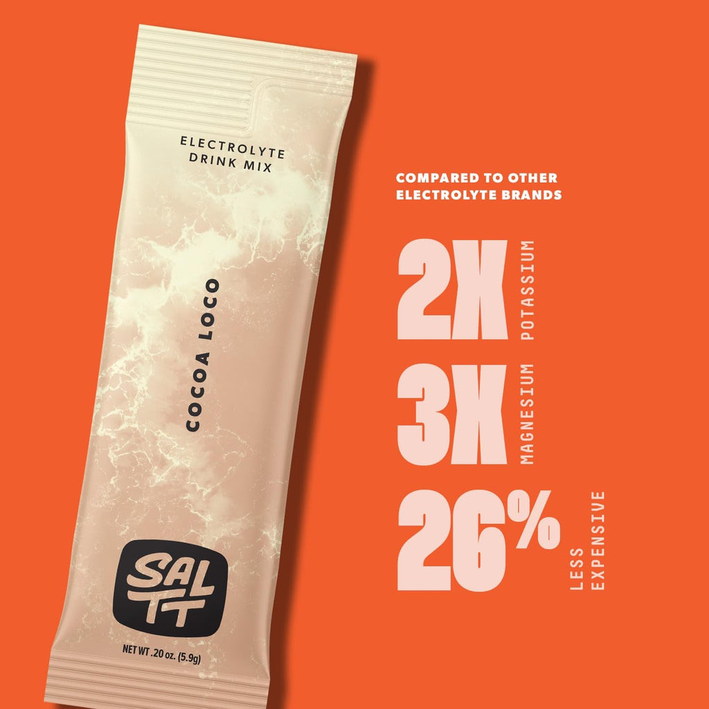 Portable electrolyte packets for travel