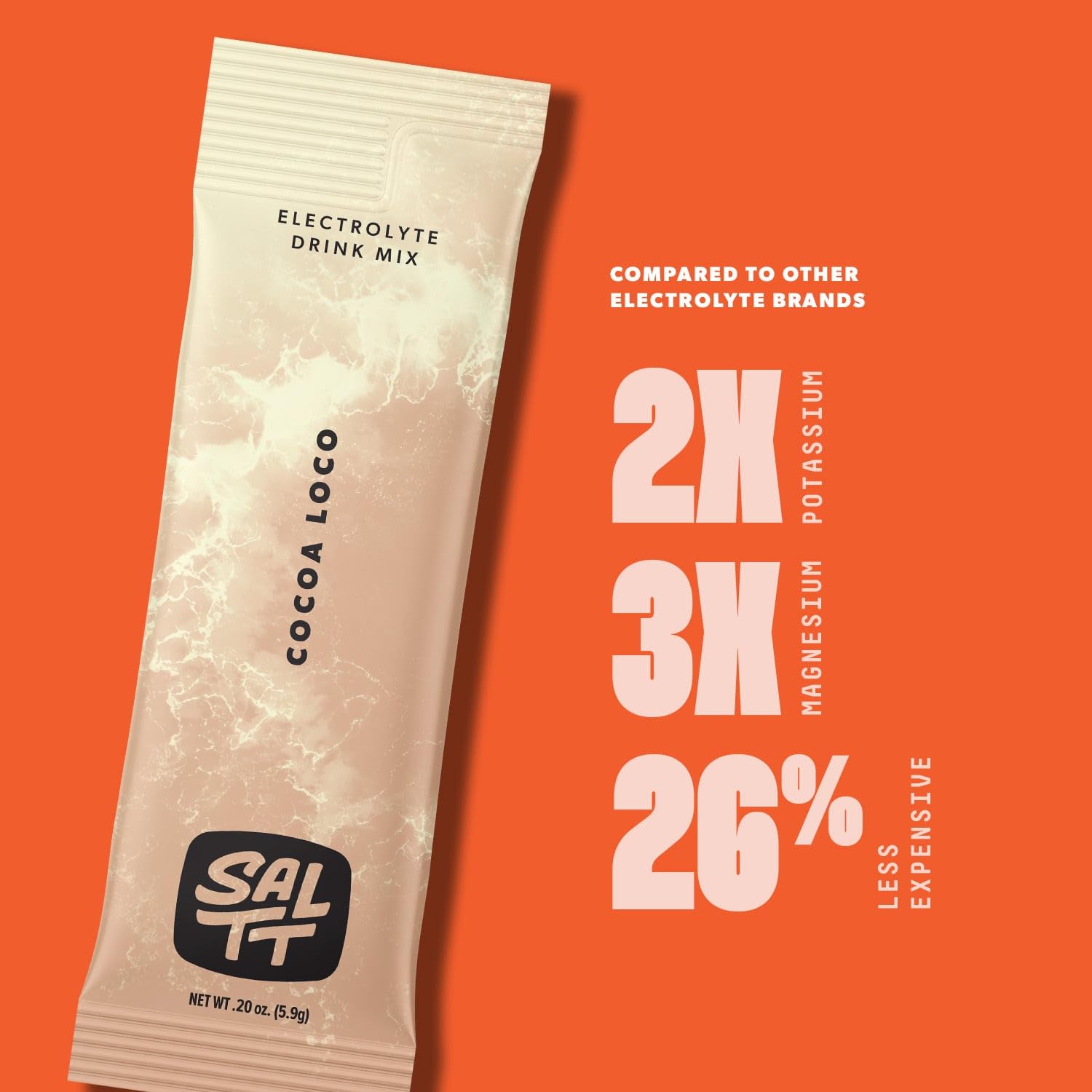 Portable electrolyte packets for travel