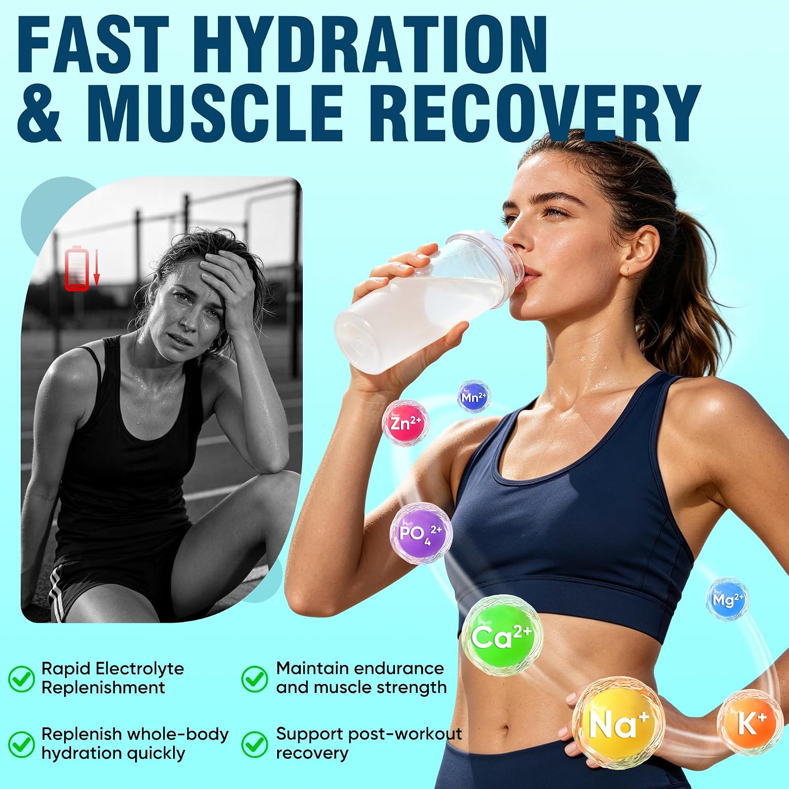 portable electrolyte powder for athletes