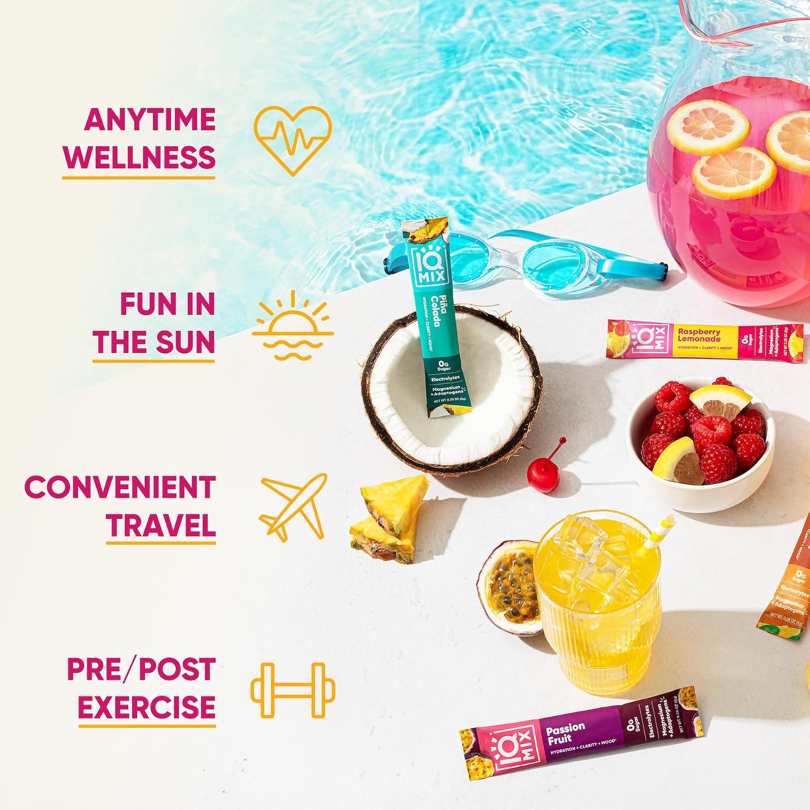 portable electrolyte powder for on-the-go