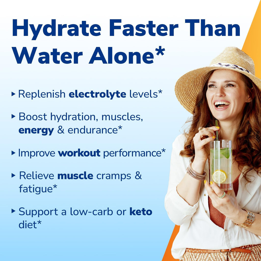 Portable electrolyte powder for travel