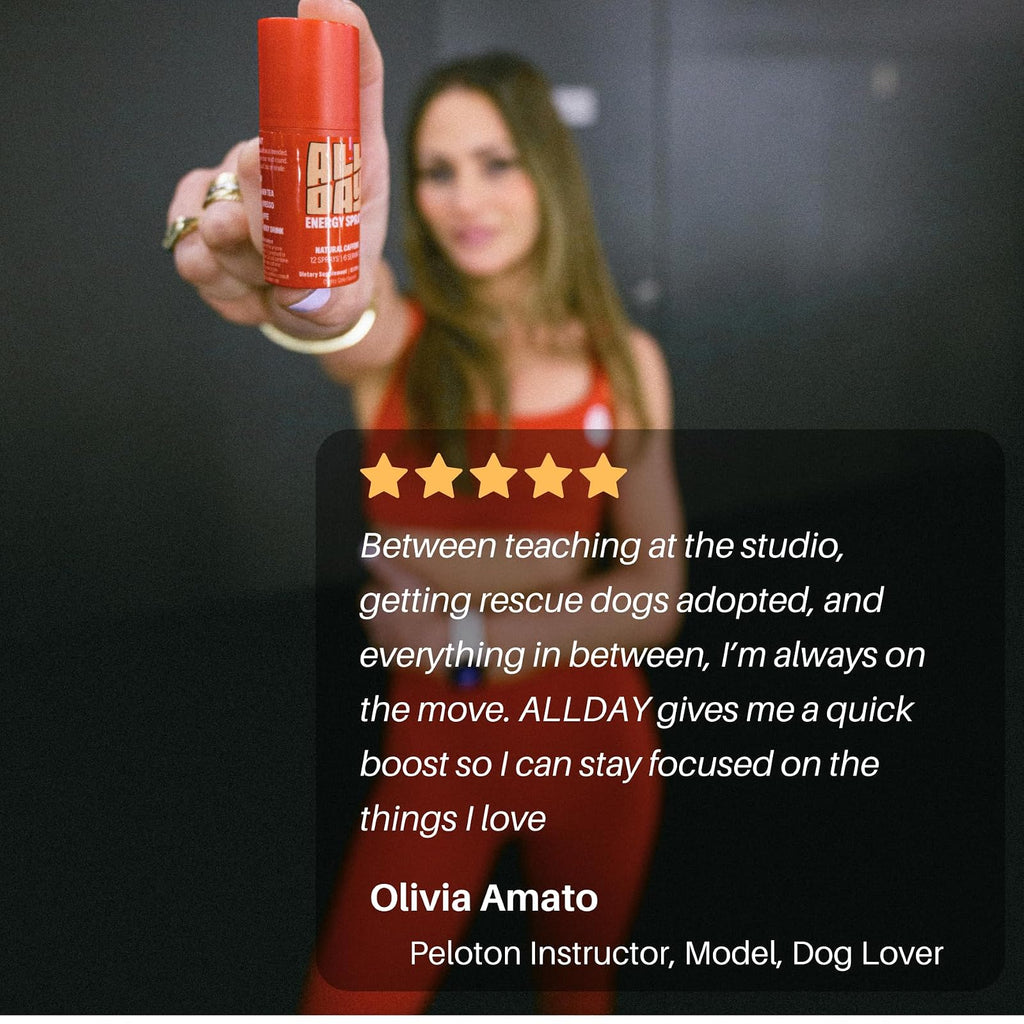 portable endurance spray for workouts