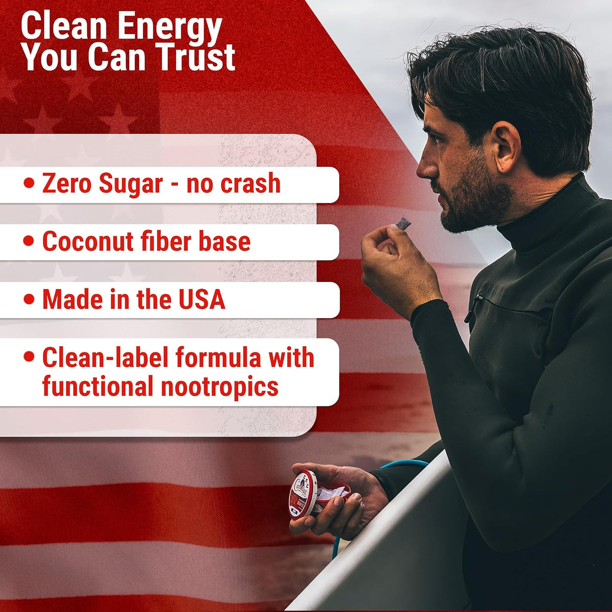 Portable energy boost pouches