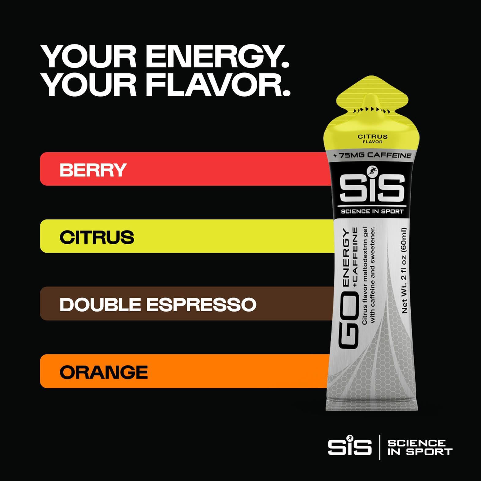 Portable energy gel pack for runners
