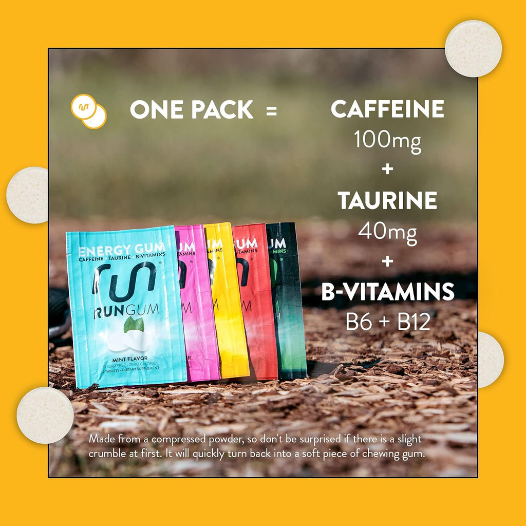 portable energy gum for athletes