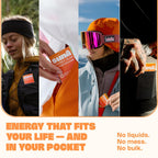 Portable energy gum for on-the-go