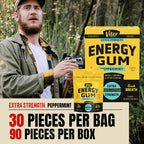 Portable energy gum for on-the-go