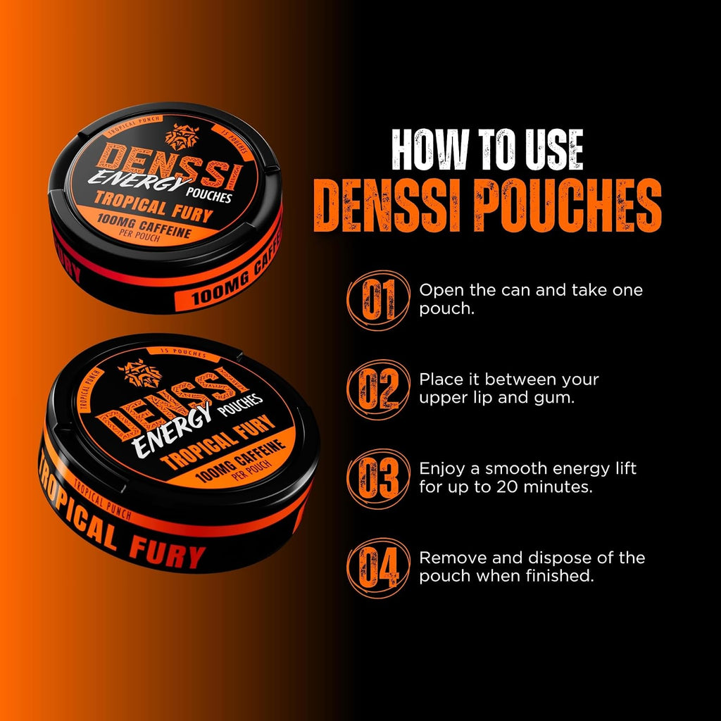 Portable energy pouches for endurance