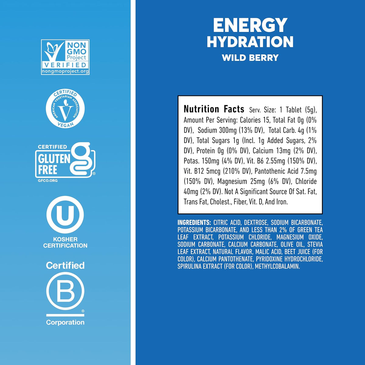 Portable energy tablets for travel