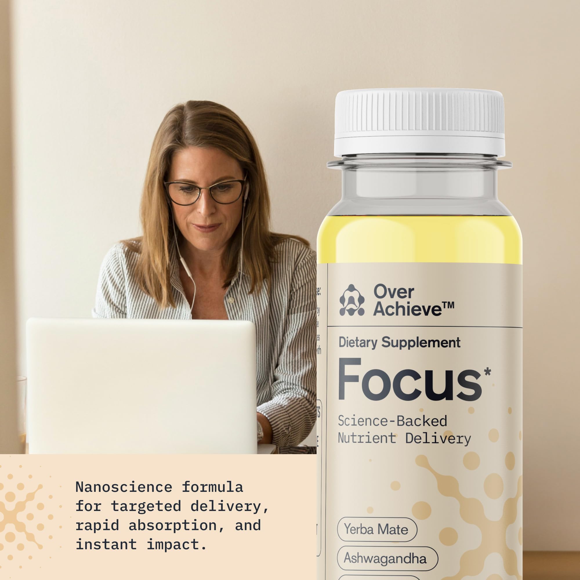 Portable focus drink for on-the-go