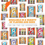 portable Gatorade packs for on-the-go
