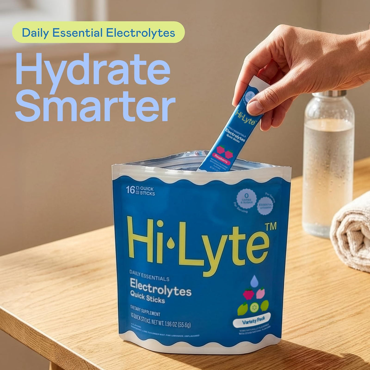 Portable Hi-Lyte electrolytes for on-the-go
