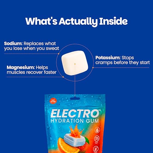 Portable hydration solution gum