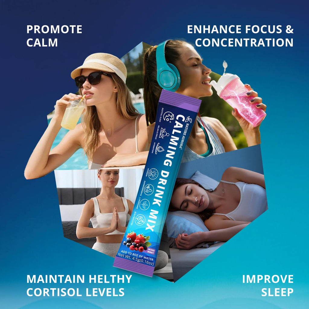 Portable magnesium drink mix packets