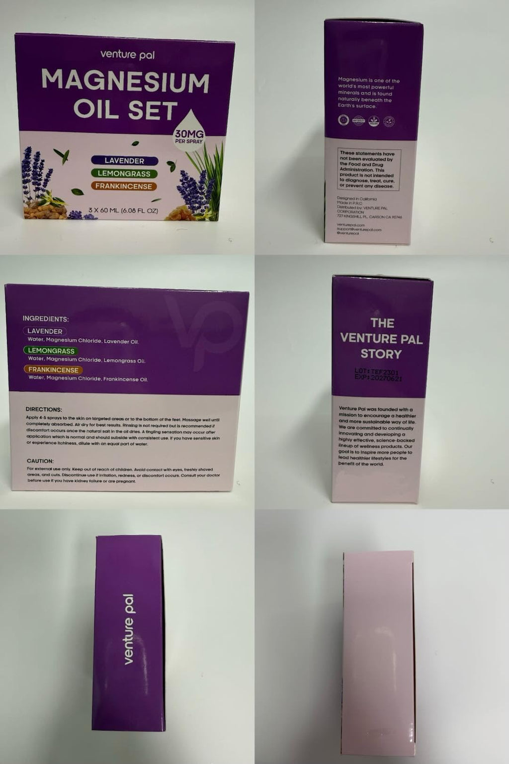 portable magnesium spray for relaxation