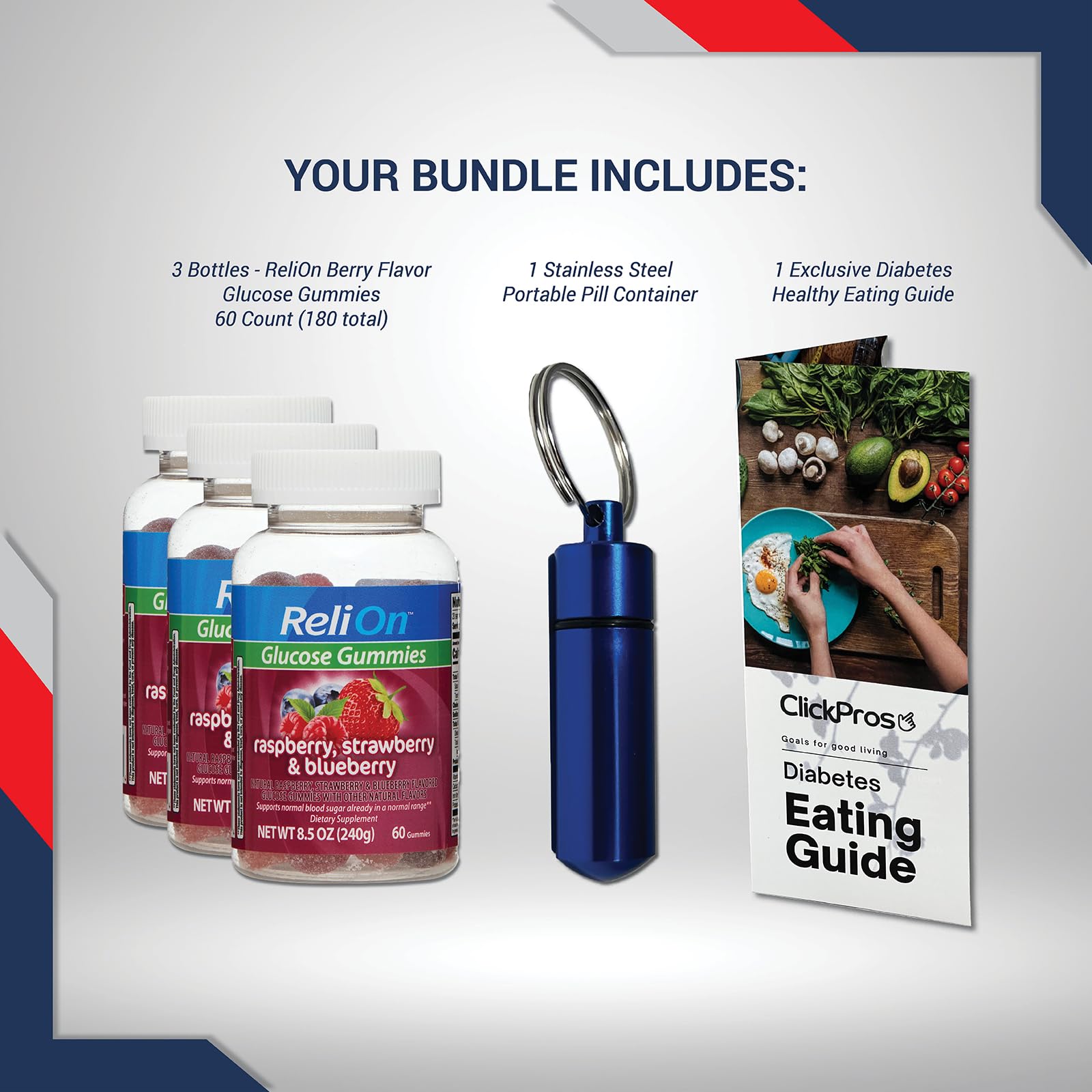 portable pill container for vitamins
