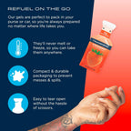 portable strawberry gel for athletes