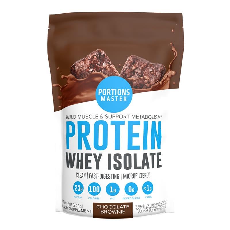 Portions Master whey isolate chocolate brownie