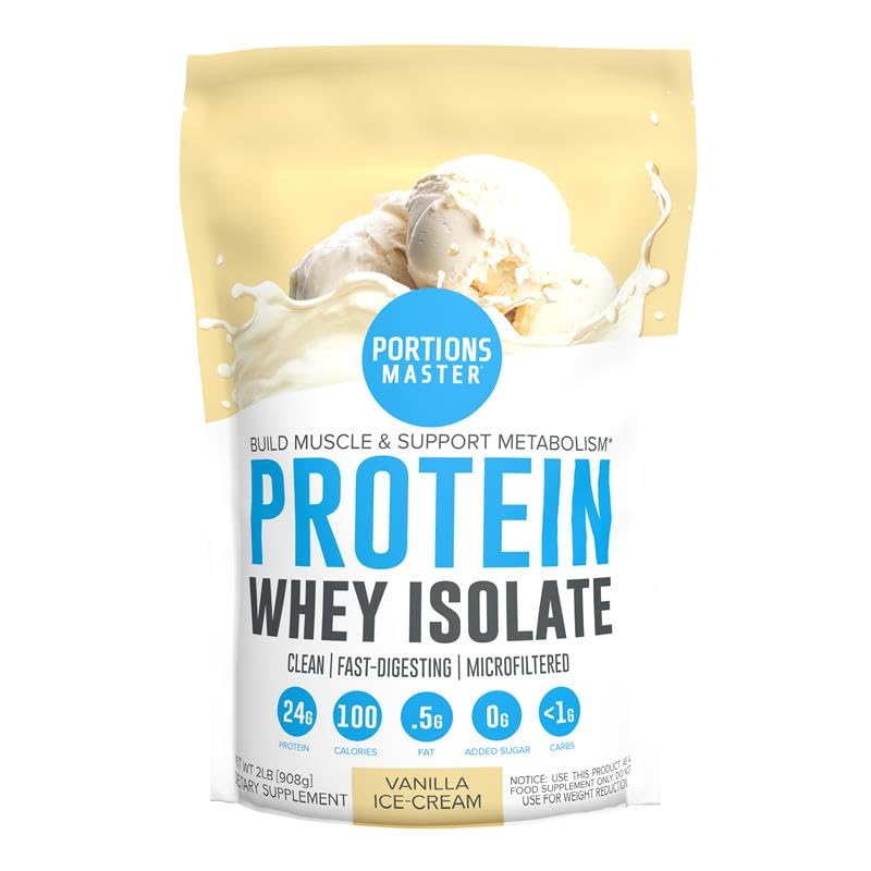 Portions Master whey isolate vanilla ice cream