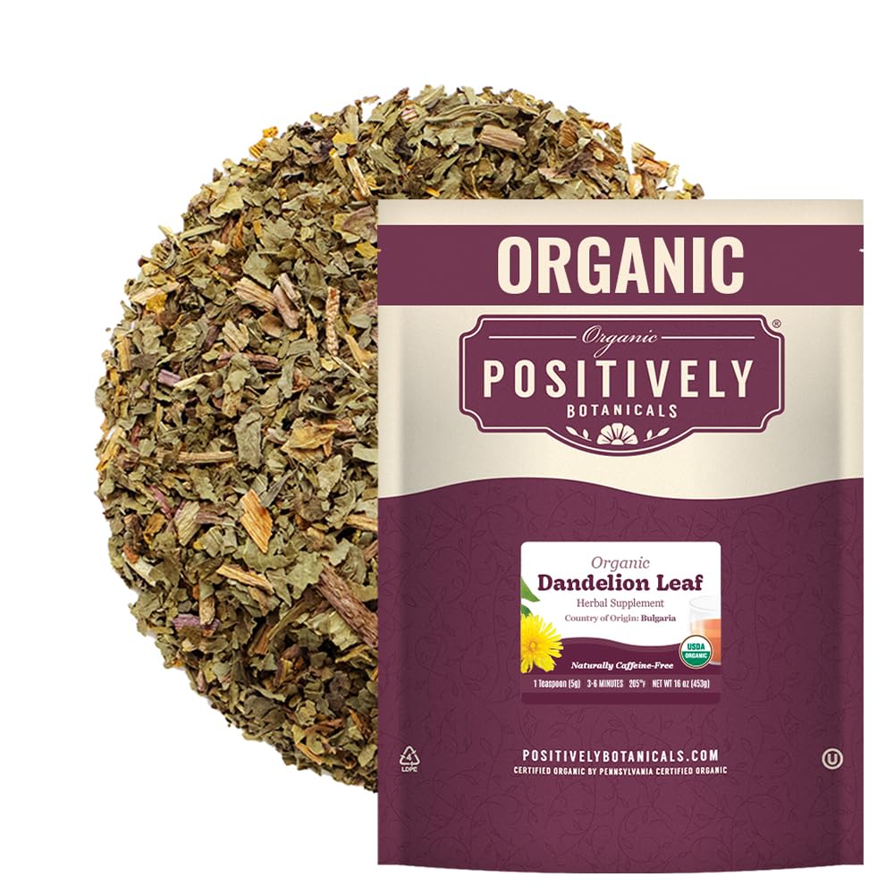 Positively Botanicals dandelion leaf tea