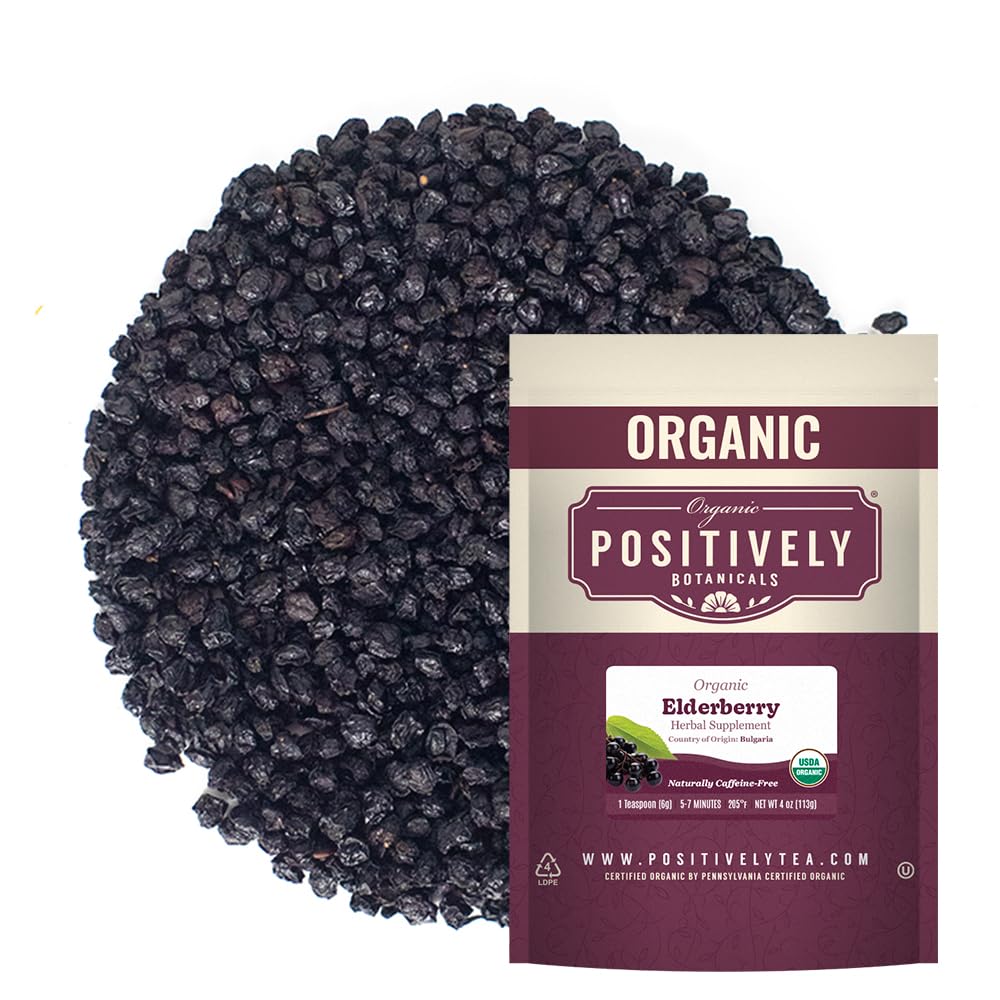 Positively Botanicals elderberry herbal tea benefits