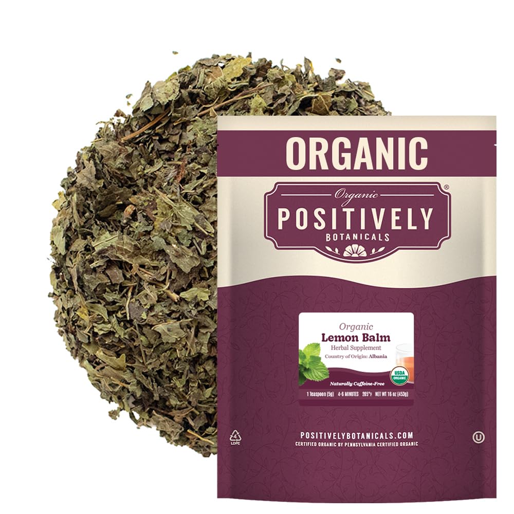 Positively Botanicals lemon balm herbal tea