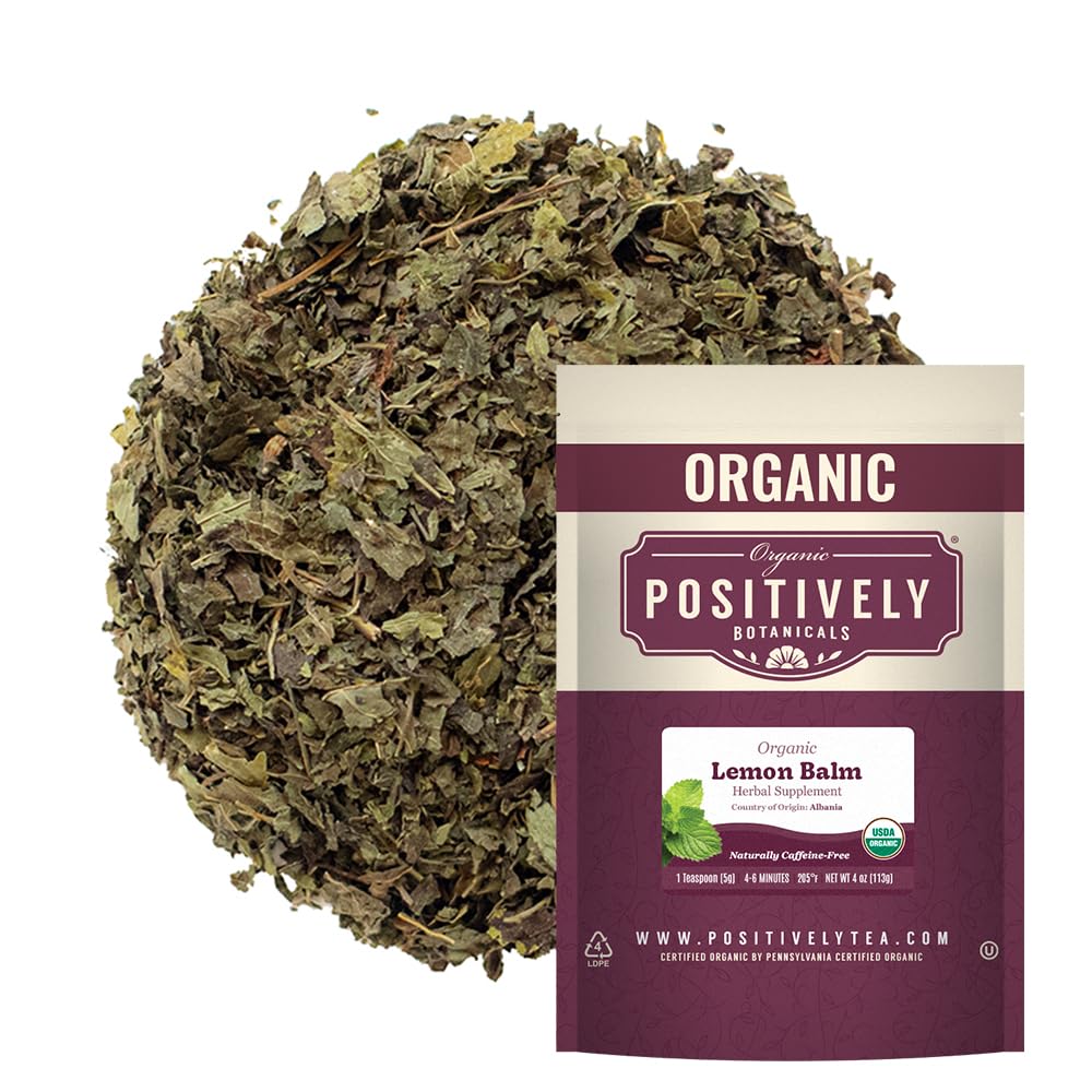 Positively Botanicals lemon balm tea benefits