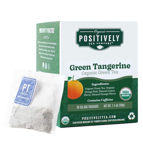 Positively Tea organic green tangerine bags