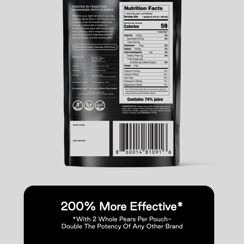 Post play tonic for active recovery