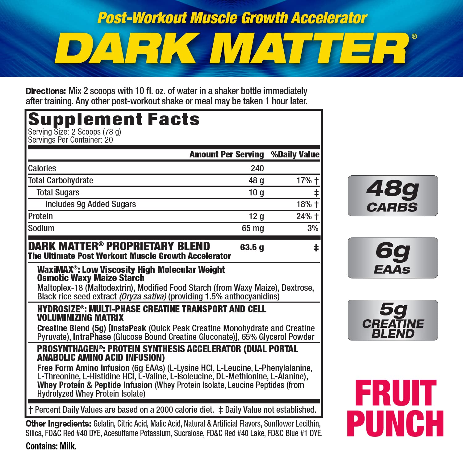 Post workout drink for muscle growth