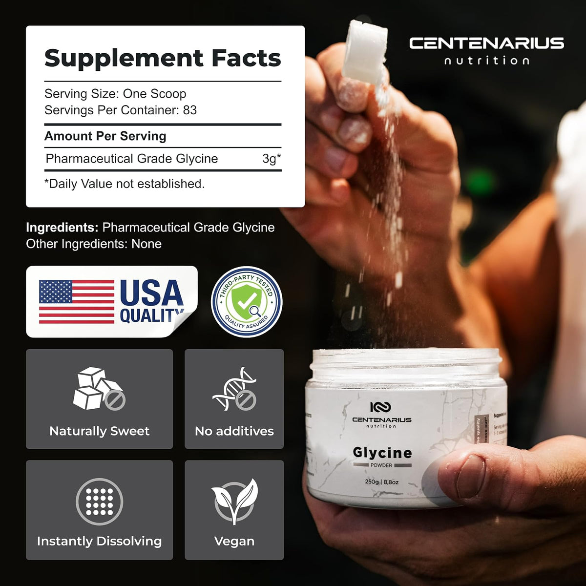 post-workout glycine supplement 250 g