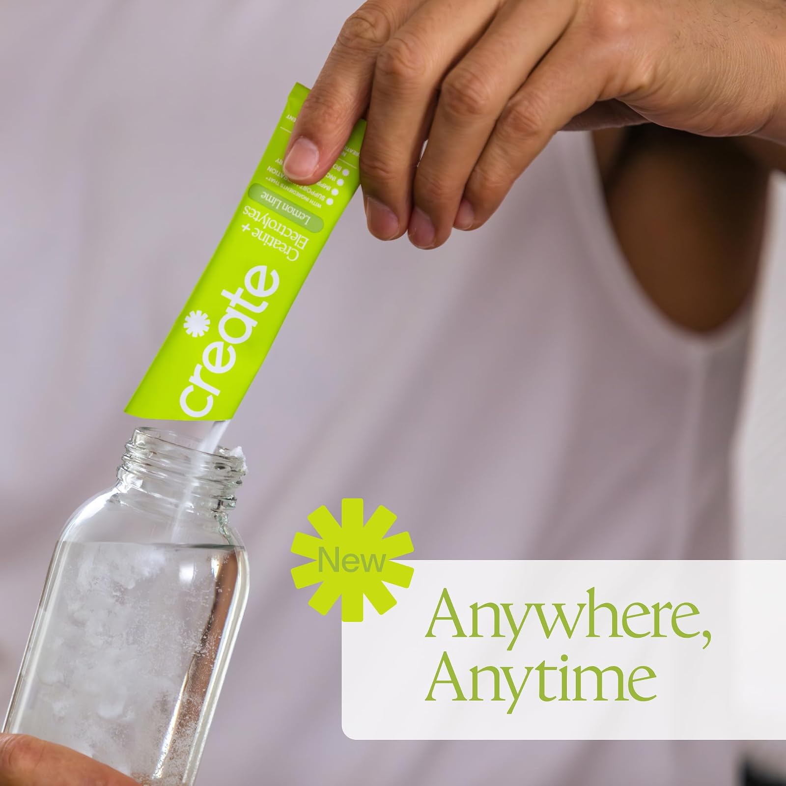 Post-workout recovery with lemon lime