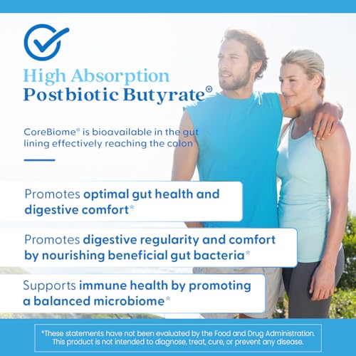 Postbiotic butyrate for overall vitality