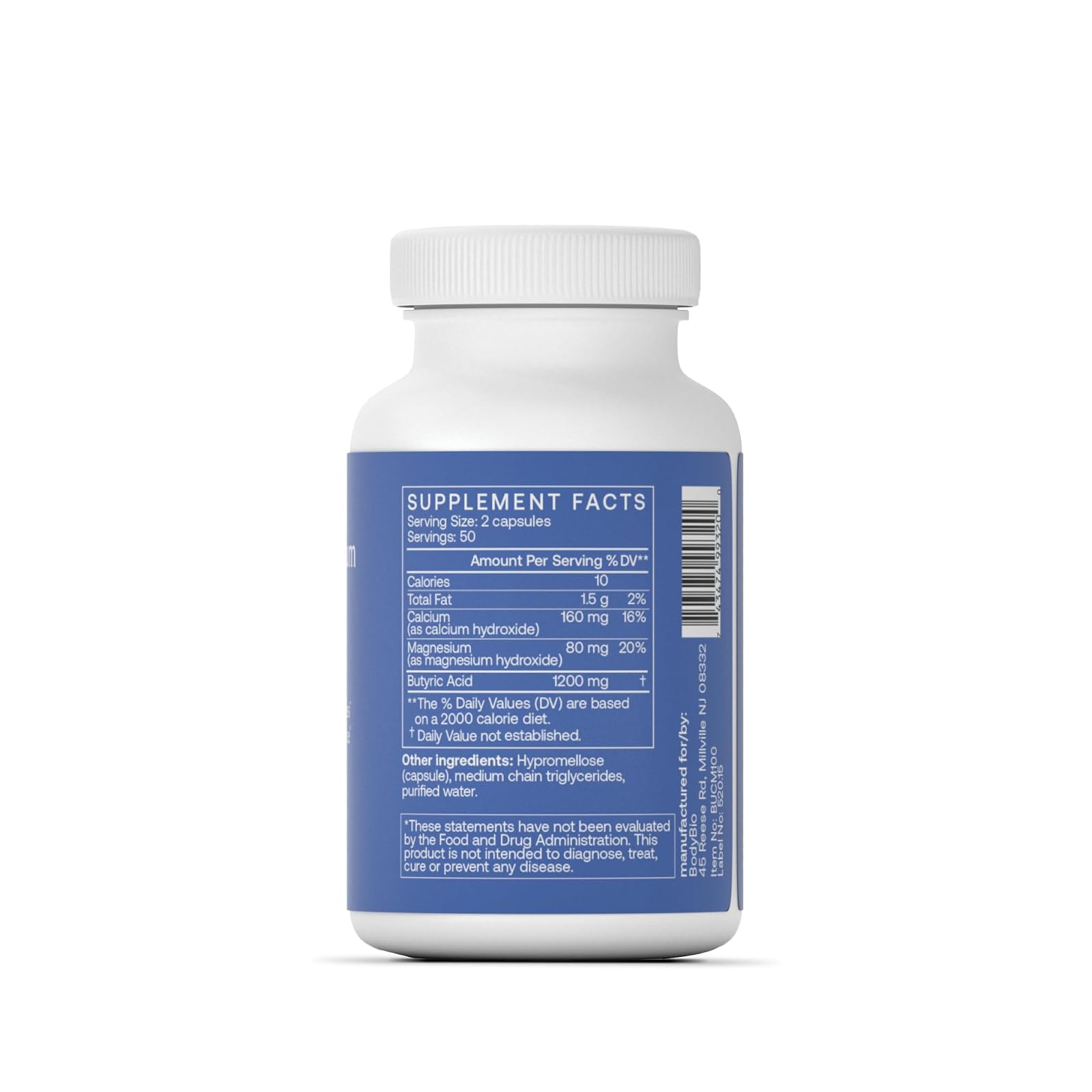 Postbiotic capsules for gut support