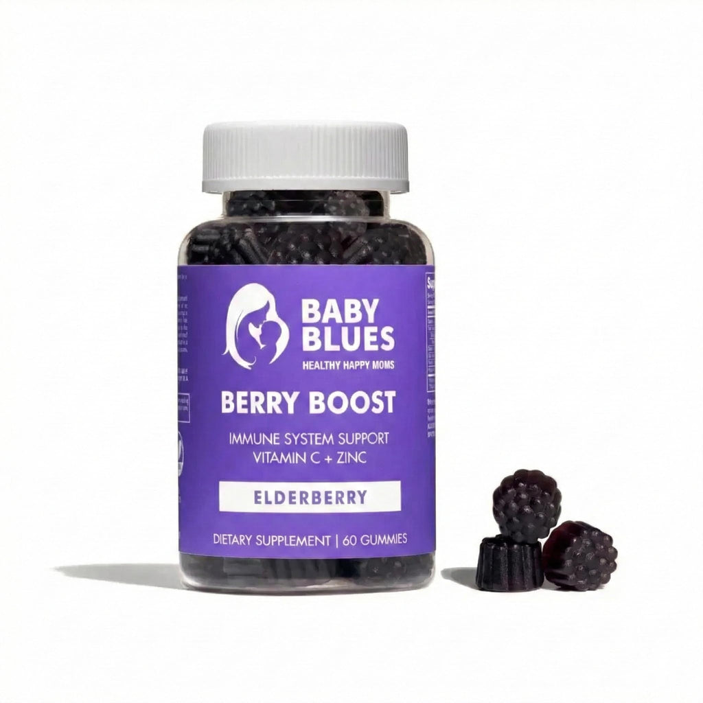 postnatal immune support elderberry gummies