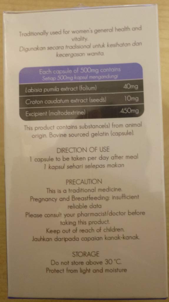 postpartum support with Kacip Fatimah extract