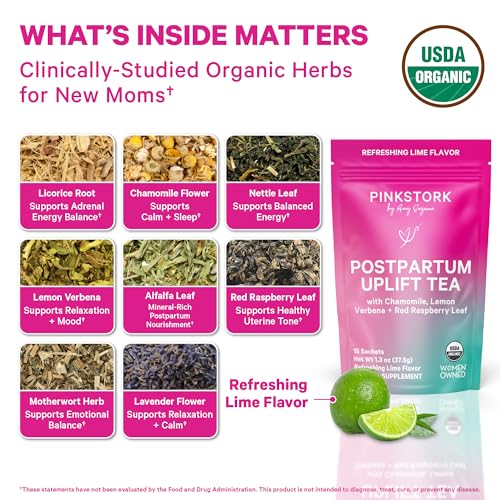 Postpartum uplift chamomile tea bags