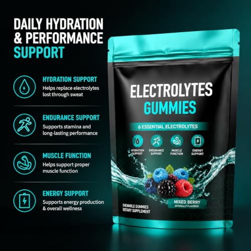 Potassium and magnesium electrolyte gummies