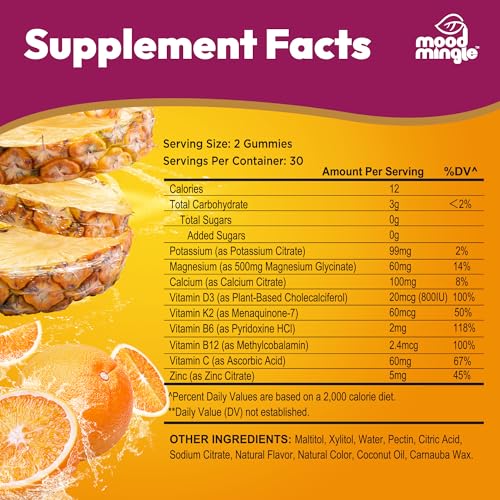 potassium and zinc gummy formula