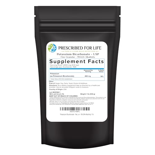 Potassium bicarbonate crystalline powder