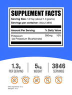 Potassium bicarbonate for muscle recovery