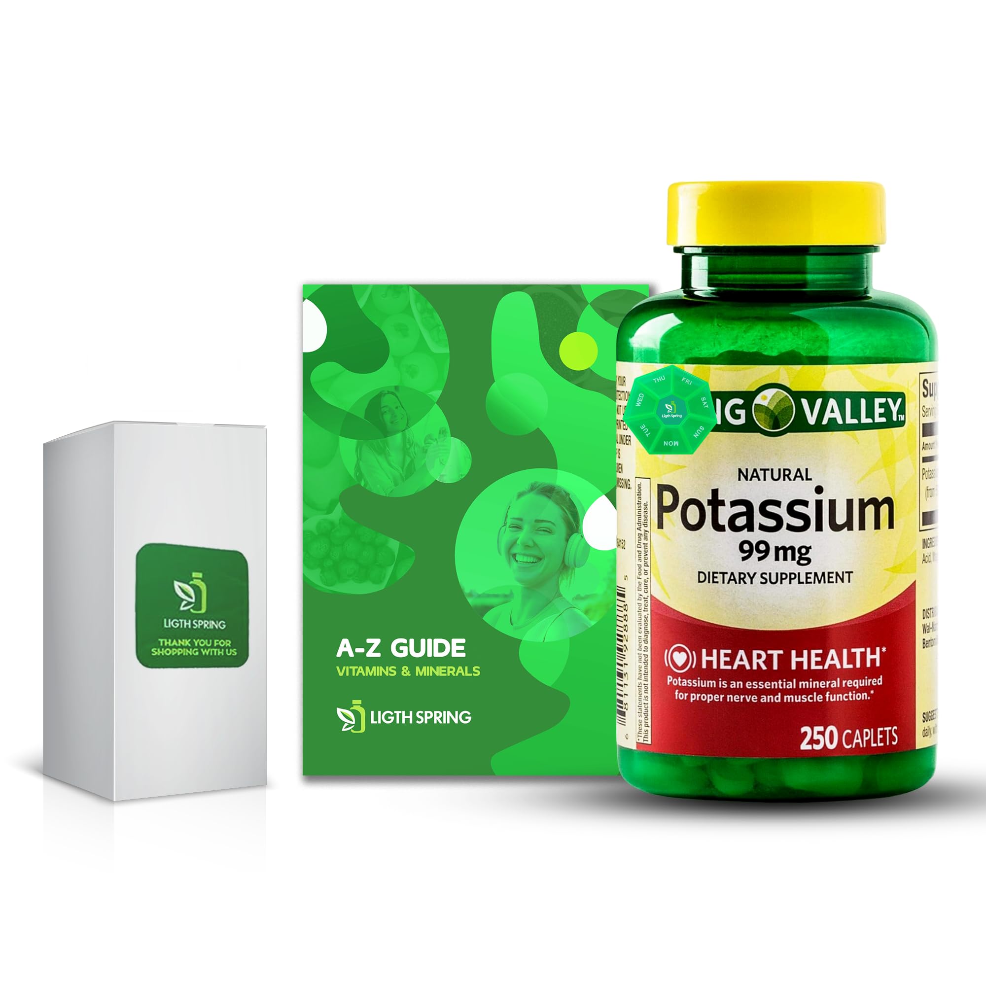 Potassium caplets for daily health
