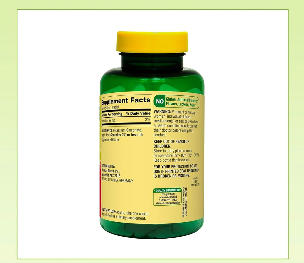 potassium caplets for daily use